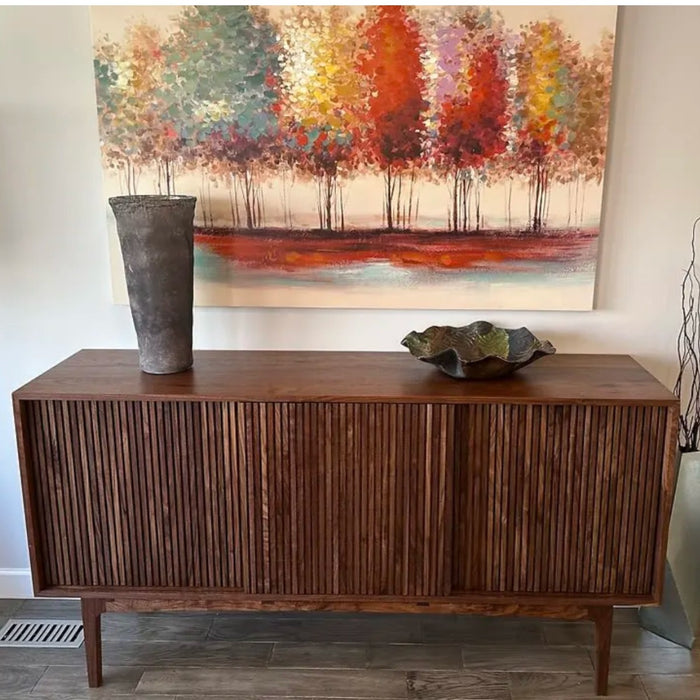 Jace Walnut Wood Cabinet & Sideboard – Nismaaya Decor