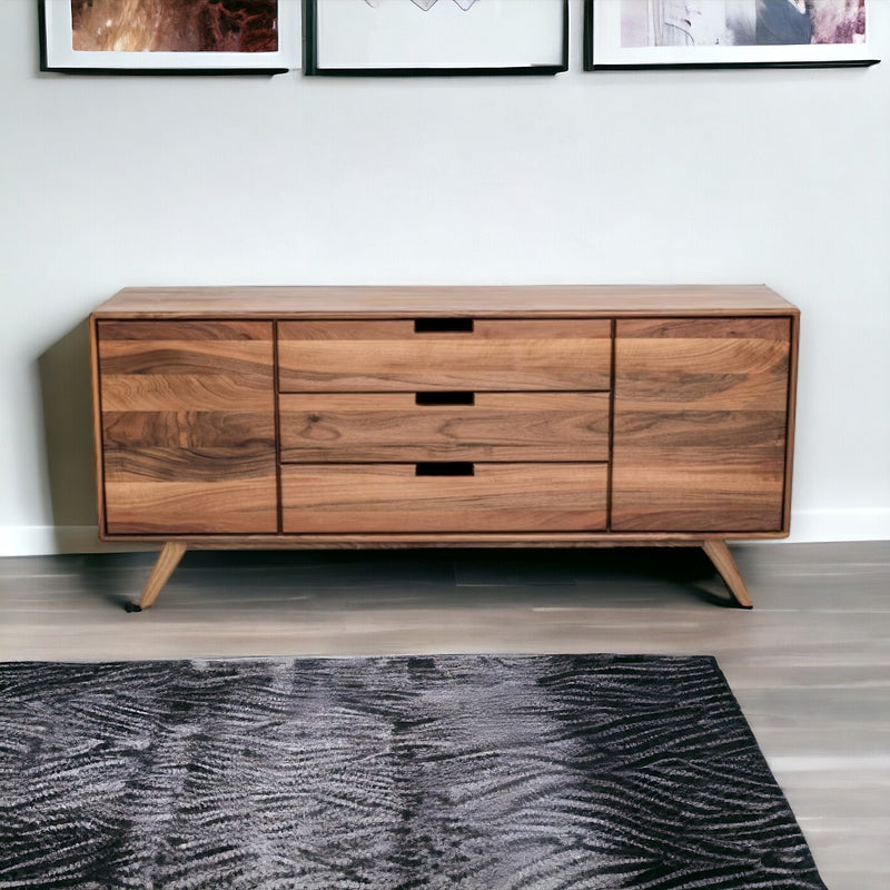 Shop Maisie Walnut Wood TV Unit Online – Nismaaya Decor